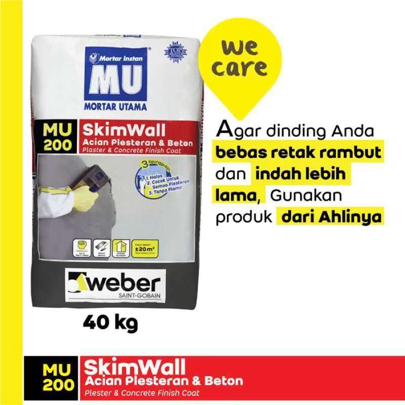 Jual Semen Acian Plesteran Dan Beton Mortar Utama / Mu 200 Skim Wall ...