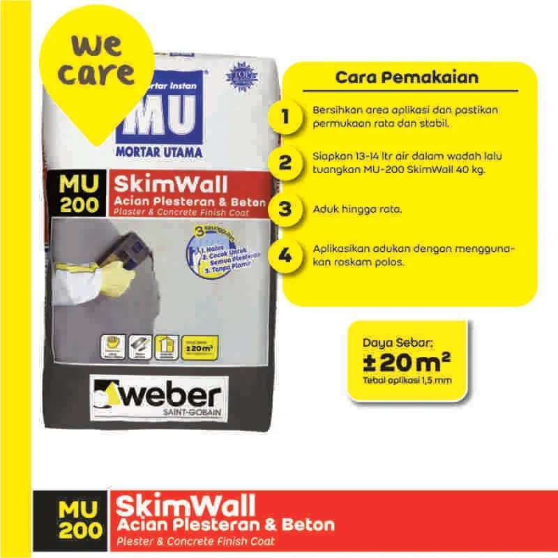 Jual Semen Acian Plesteran Dan Beton Mortar Utama / Mu 200 Skim Wall ...