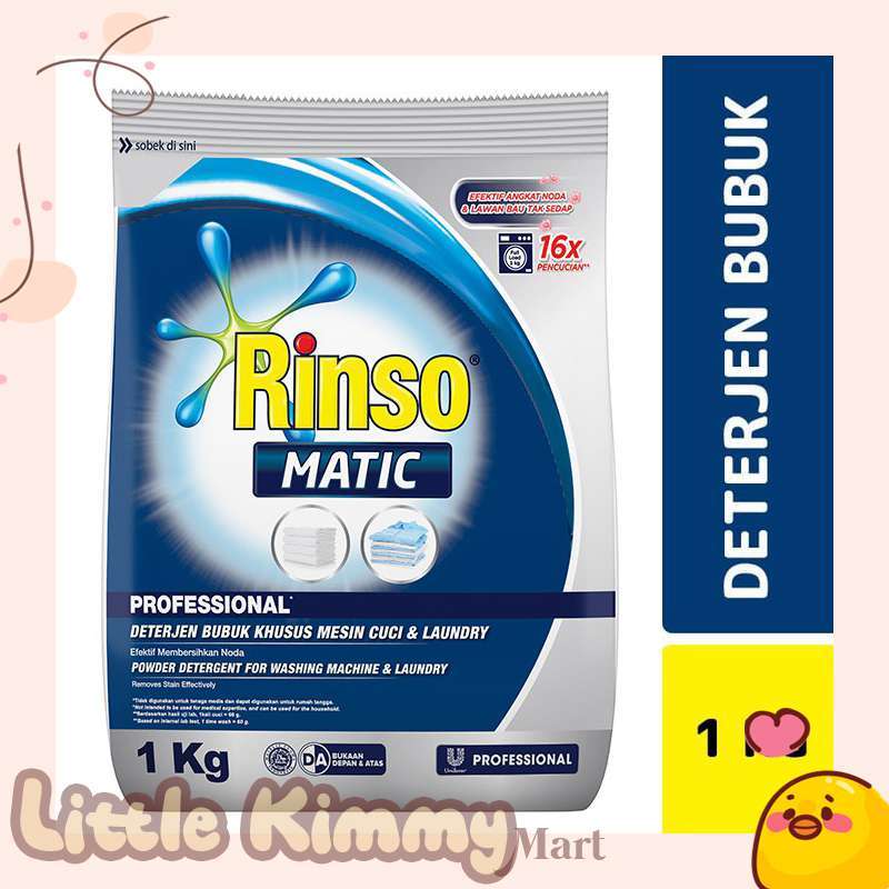Jual Rinso Matic Professional Deterjen Laundry Kiloan Bubuk 1 Kg di ...