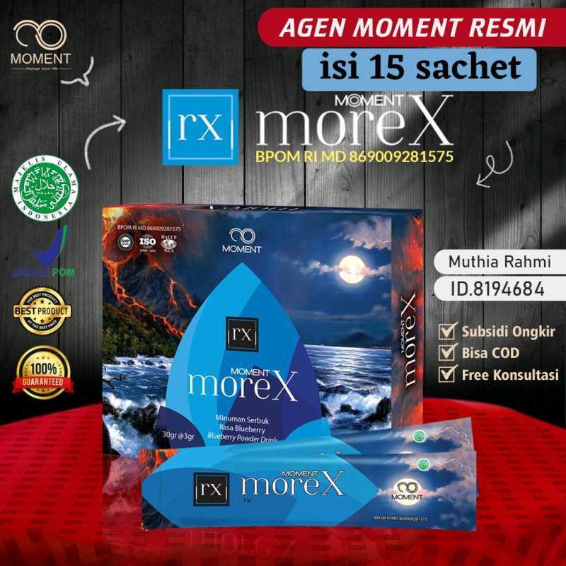Jual MOMENT MOREX 100% ORIGINAL 1 PACK (10 SACHET) di Seller AGEN MOMENT GLUCOGEN PROPOLIS ...
