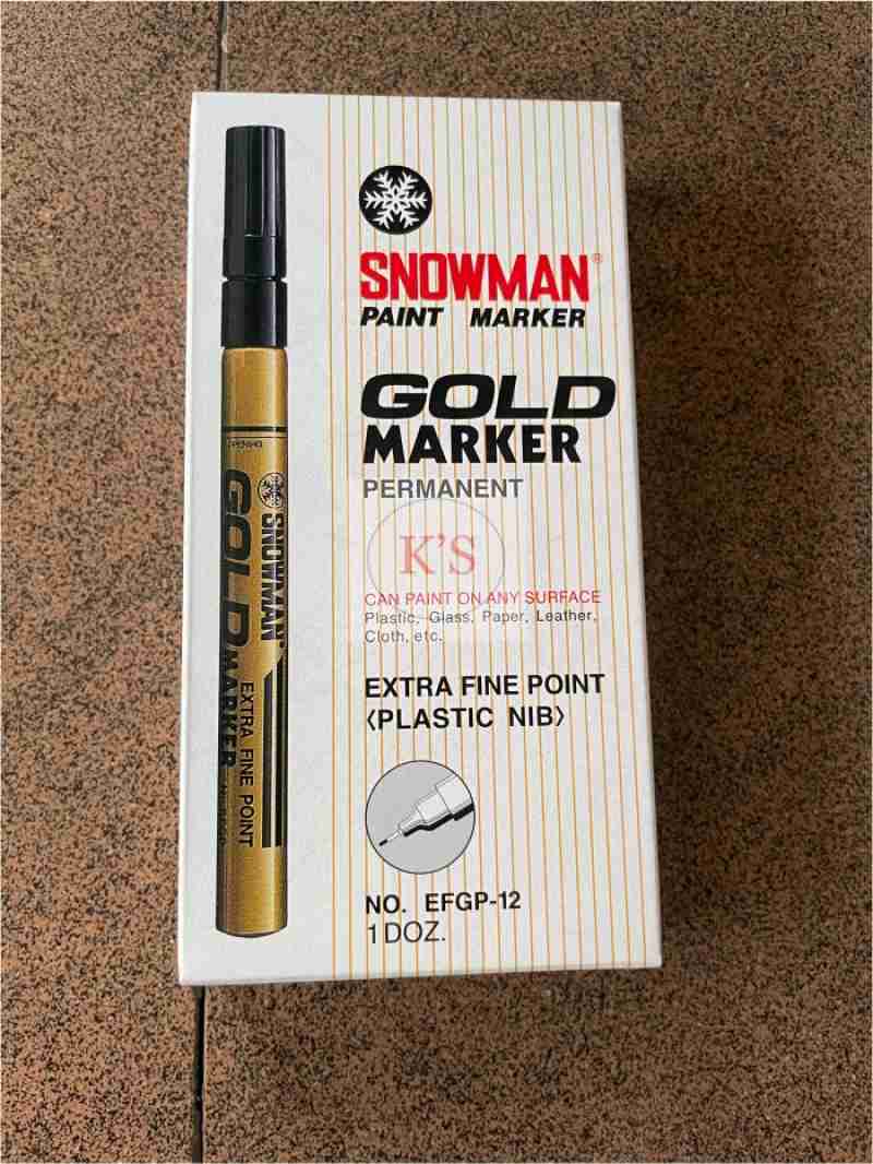 Promo Spidol Snowman Gold - Extra Fine Gold Marker - EFGP 12 ...