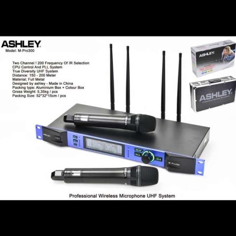 Jual Mic Wireless Ashley M PRO 300 Original Ashley M PRO300 di Seller ...