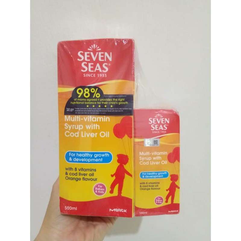 Jual Seven Seas Multivitamin Syrup 500ml + FREE 100ml di Seller K ...
