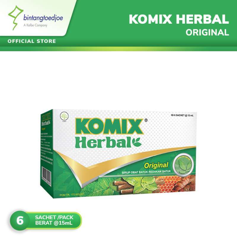 Promo Komix Herbal Original Sachet Pack (6 Sachet) Diskon 8% di Seller ...