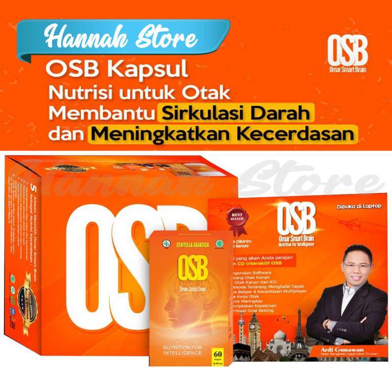 Jual Vitamin Otak Untuk Mudah Ingat OSB Omar Smart Brain Asli 100% ...