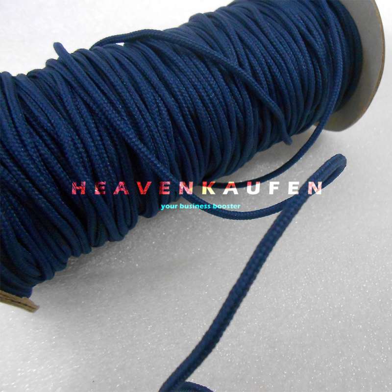 Jual Tali Kur Padat Diameter 3 Mm Warna Biru Navy Dongker Harga Per 5 ...