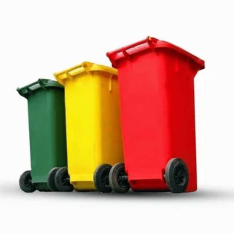 Jual Hanata Tong Tempat Sampah Dustbin Roda Gerobak Hnt4003 120 Liter Mix - Kuning Di Seller ...