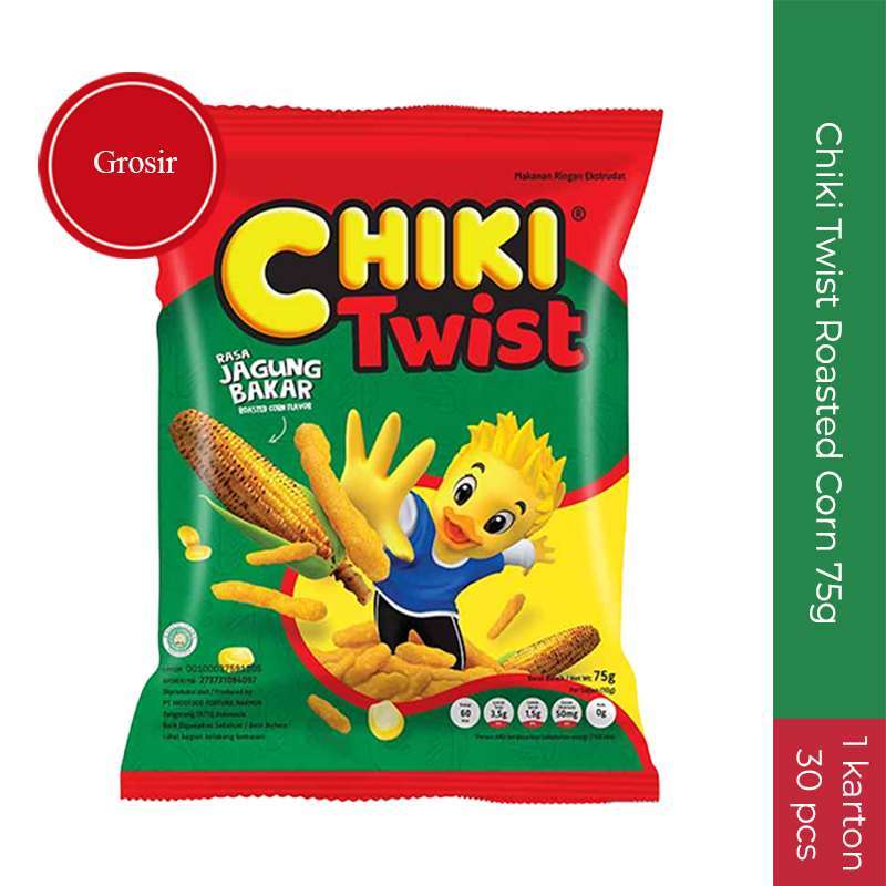Jual Chiki Twist Roasted Corn 75 gr 1 karton - 30 pcs di Seller Super ...