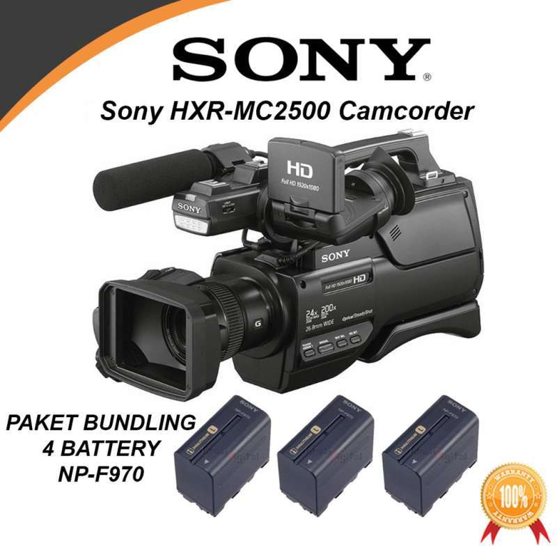 Jual Sony Hxr-mc2500 Camcorder - Handycam Mc 2500 Extra 4 Battery Di ...