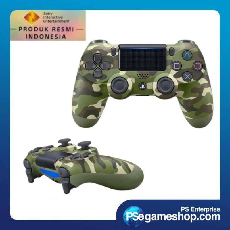 Jual Sony Ps4 Dualshock 4 Wireless Controller Color: Green Camouflage ...