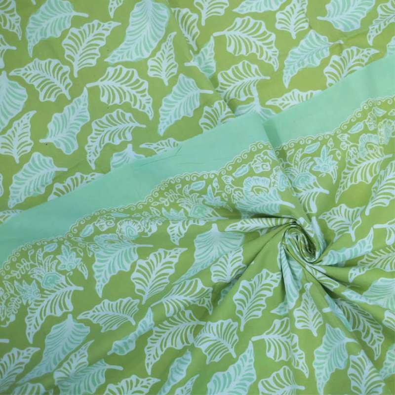Promo Eb Tradisional Bahan Kain Batik Motif Daun Diskon 10% Di Seller ...