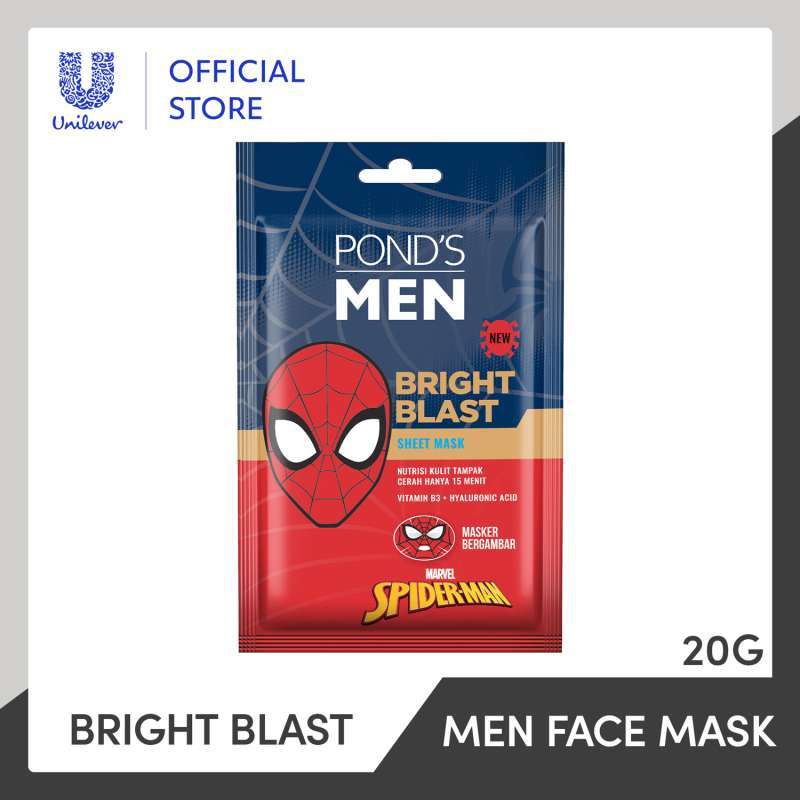 Promo Ponds Men Bright Blast Face Sheet Mask 20G Diskon 10% di Seller ...