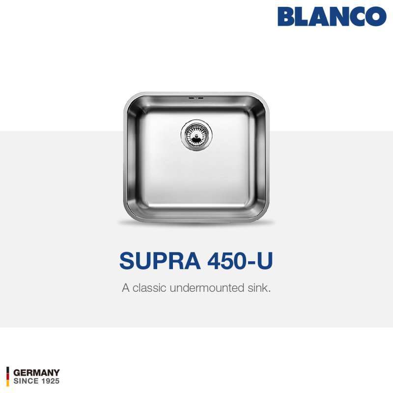 Promo BLANCO Supra 450-U Kitchen Sink - Bak Cuci Piring Stainless Steel ...