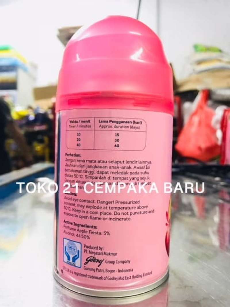 Jual Stella Refill Matic Spray Apple Fiesta 1 Kaleng | Pengharum ...