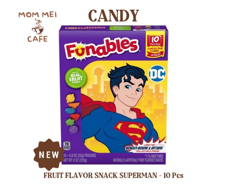 Jual Permen FUNABLES DC SUPERMAN FRUIT FLAVOR CANDY di Seller Mom Mei ...