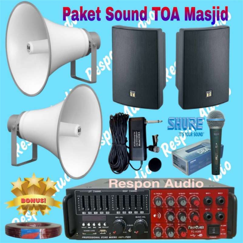 Jual RECOMMEND PAKET TOA SPEAKER MASJID SOUND SYSTEM 5 di Seller ZenZen ...