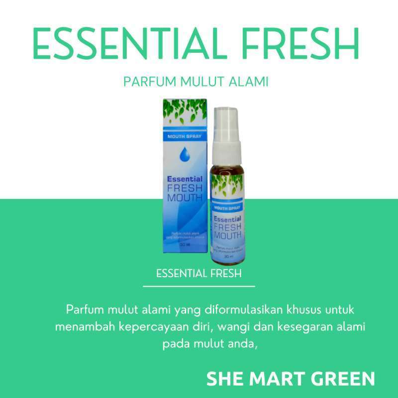 Promo Essential Fresh Parfum Mulut Alami Mouthwash Penghilang Bau Mulut ...