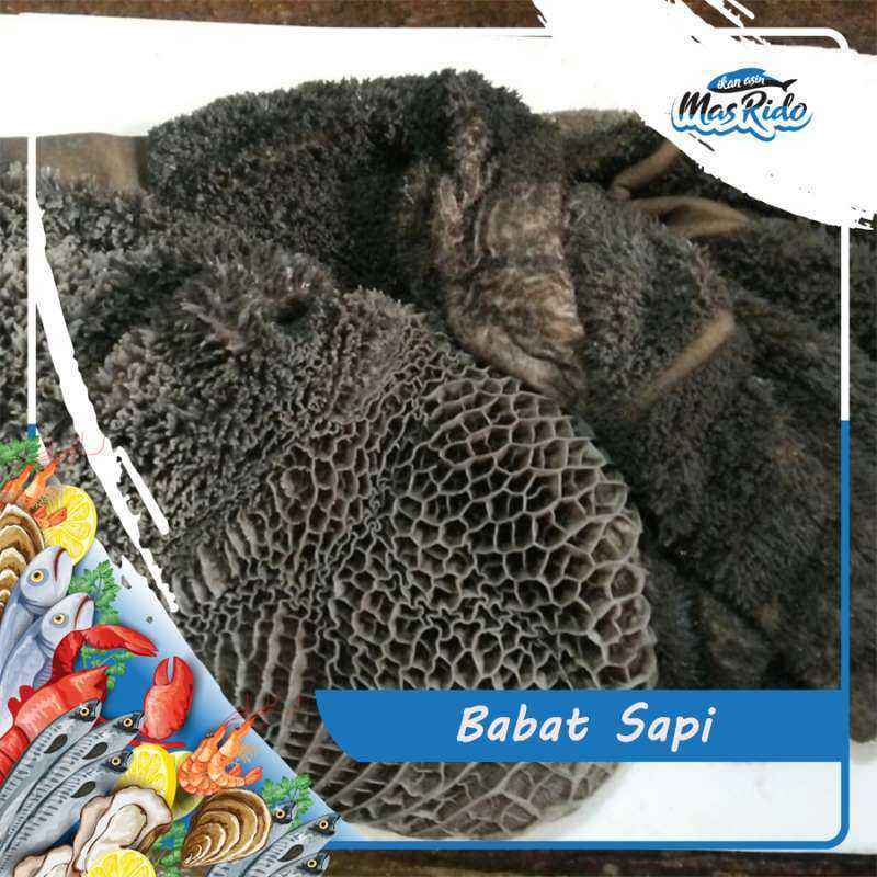 Jual Ikan Asin Mas Rido Babat Sapi Bersih Hitam Jeroan Tebal 500 Gram ...