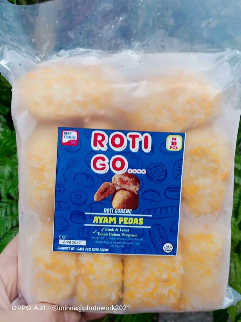 Jual Roti Goreng Ayam Pedas Go Roti Goreng Frozen 10pcs di Seller Minna ...