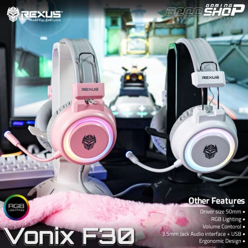 Jual Rexus Vonix F30 - Gaming Headset - Putih Di Seller Good Gaming ...