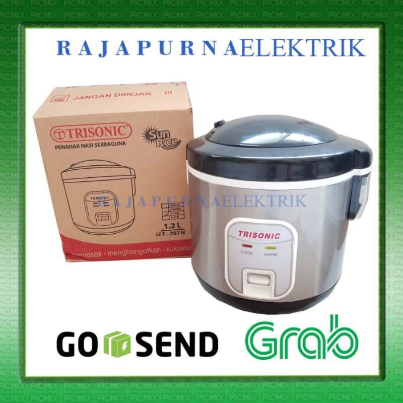 Jual Penanak Nasi - Rice Cooker 1.2 Liter Trisonic T-707n New! - Putih ...