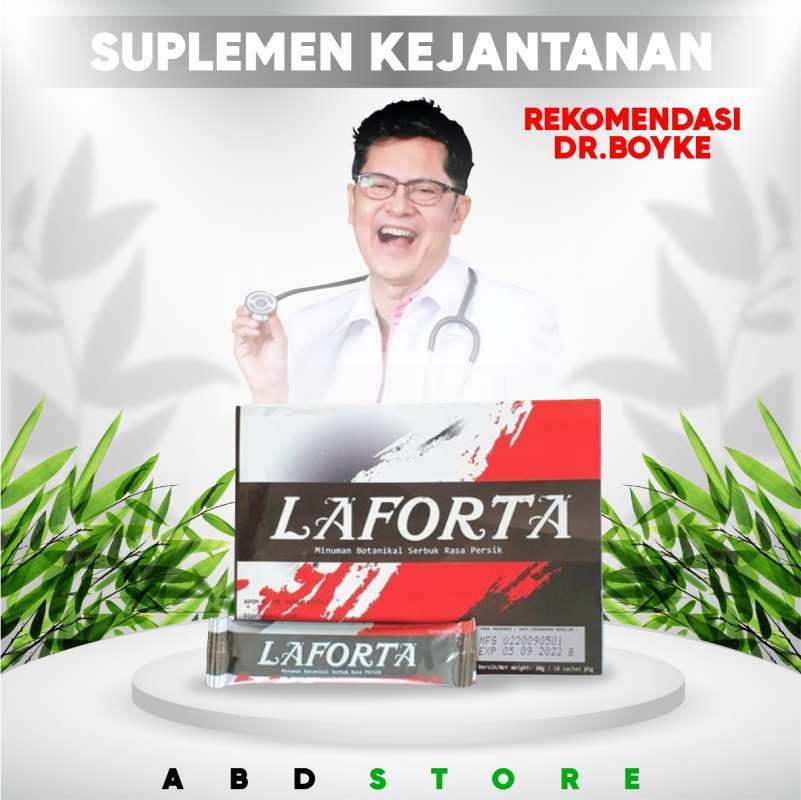 Jual Obat Kuat Pria Tahan Lama Sex Laforta 10 Sachet Suplemen Original
