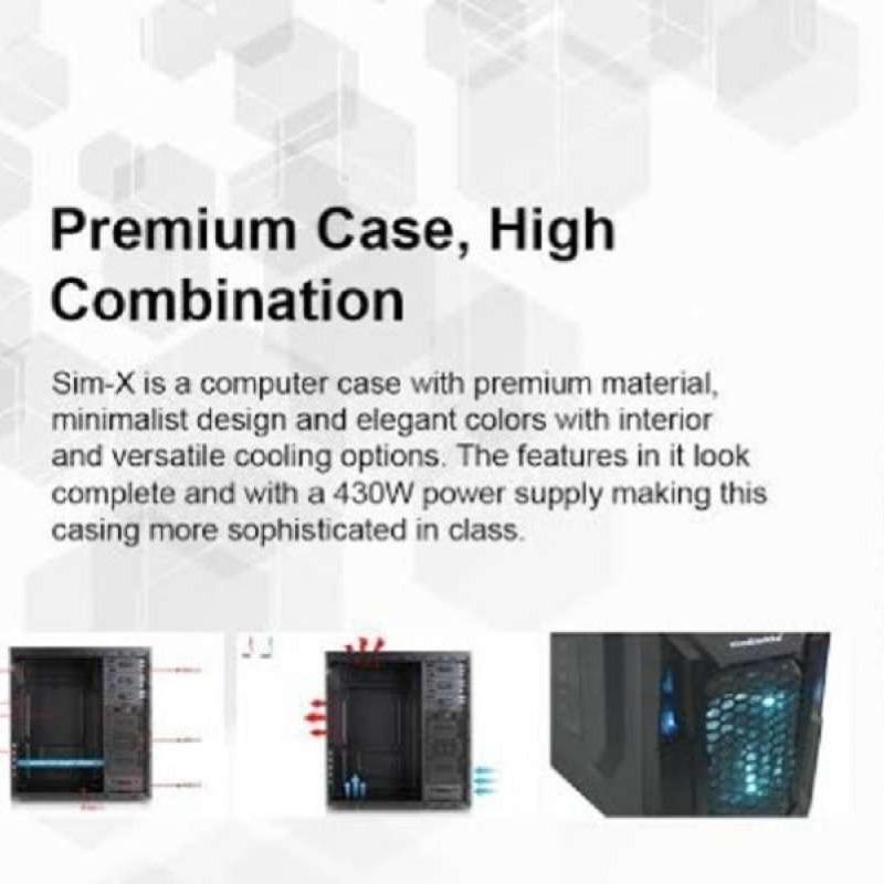 Jual Casing Simbadda Sim-x 2688 Casing Komputer + Psu 430w Di Seller ...