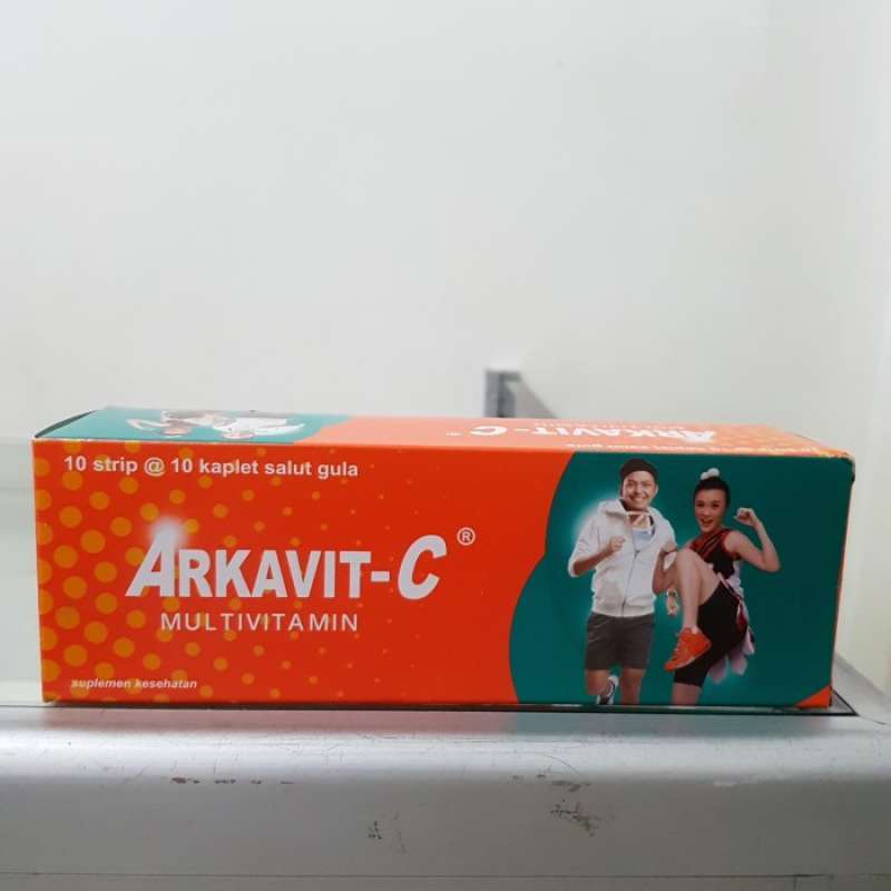 Jual Arkavit C Box / 100 Kaplet - Suplemen Multivitamin + Vit C 500mg ...