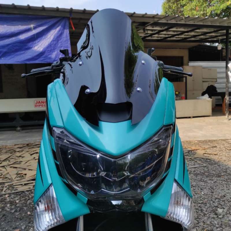Jual windshield Nmax TDR mini sporty . visor Nmax TDR jenong tebal 4mm ...
