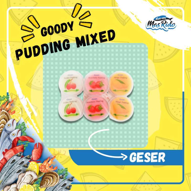 Jual Ikan Asin Mas Rido Goody Pudding Aneka Rasa Pudding Mixed Fruit ...
