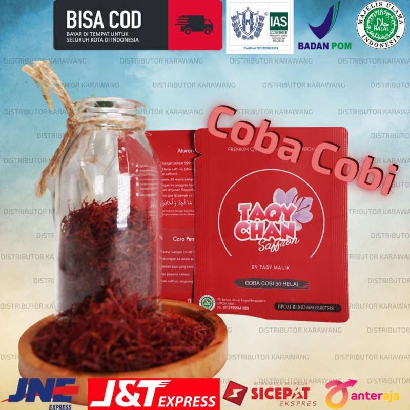 Promo Taqychan Saffron Coba Cobi 30 Helai Saffron Khasmir Original ...