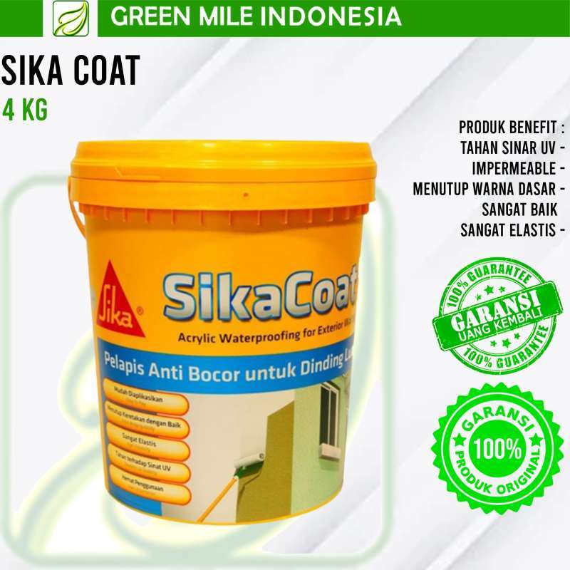 Jual SikaCoat Sika coat 4 kg waterproofing cat pelapis anti bocor ...