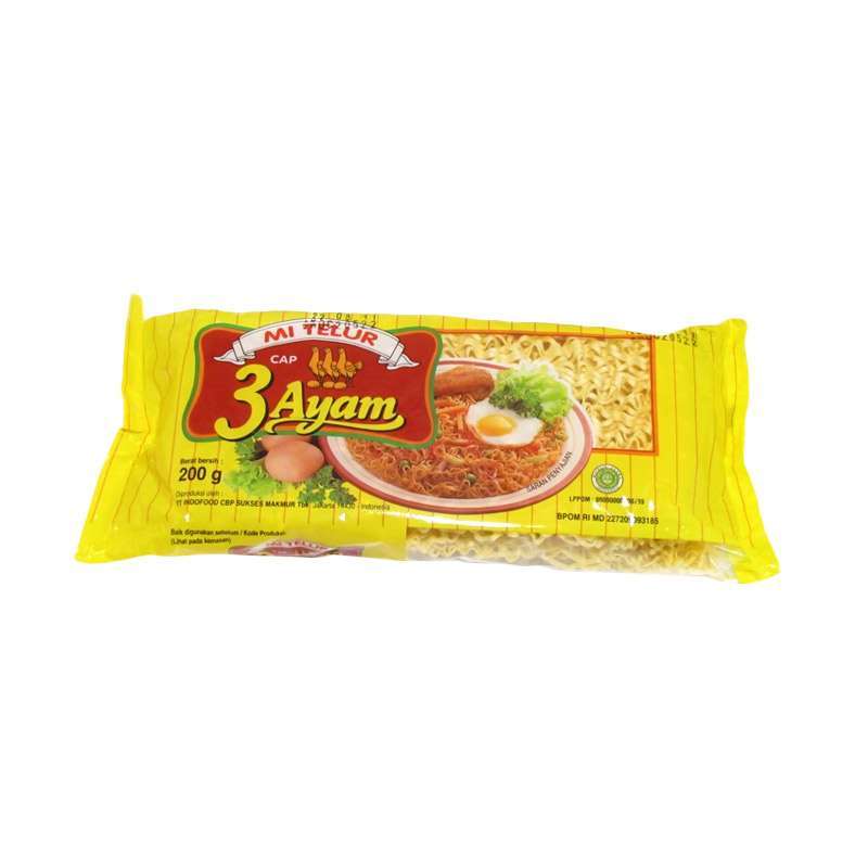 Jual 3 Ayam Mie Telor - Kuning [20 x 200 g] di Seller ANEKA BOGA CARAKA ...