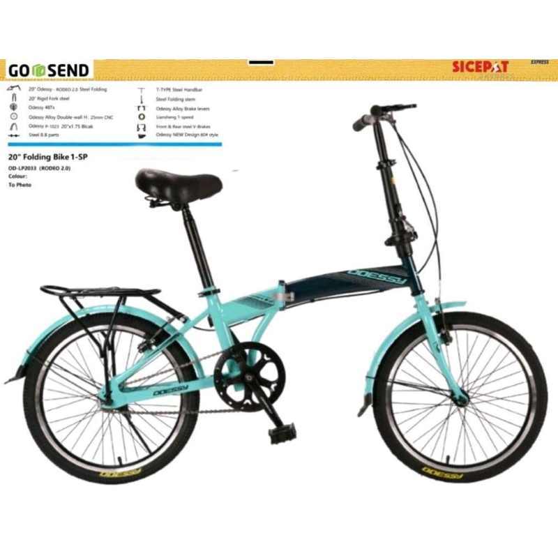 Promo Sepeda Lipat 20 inc Odessy Ada Boncengan dan Spakbor Bisa Buat ...