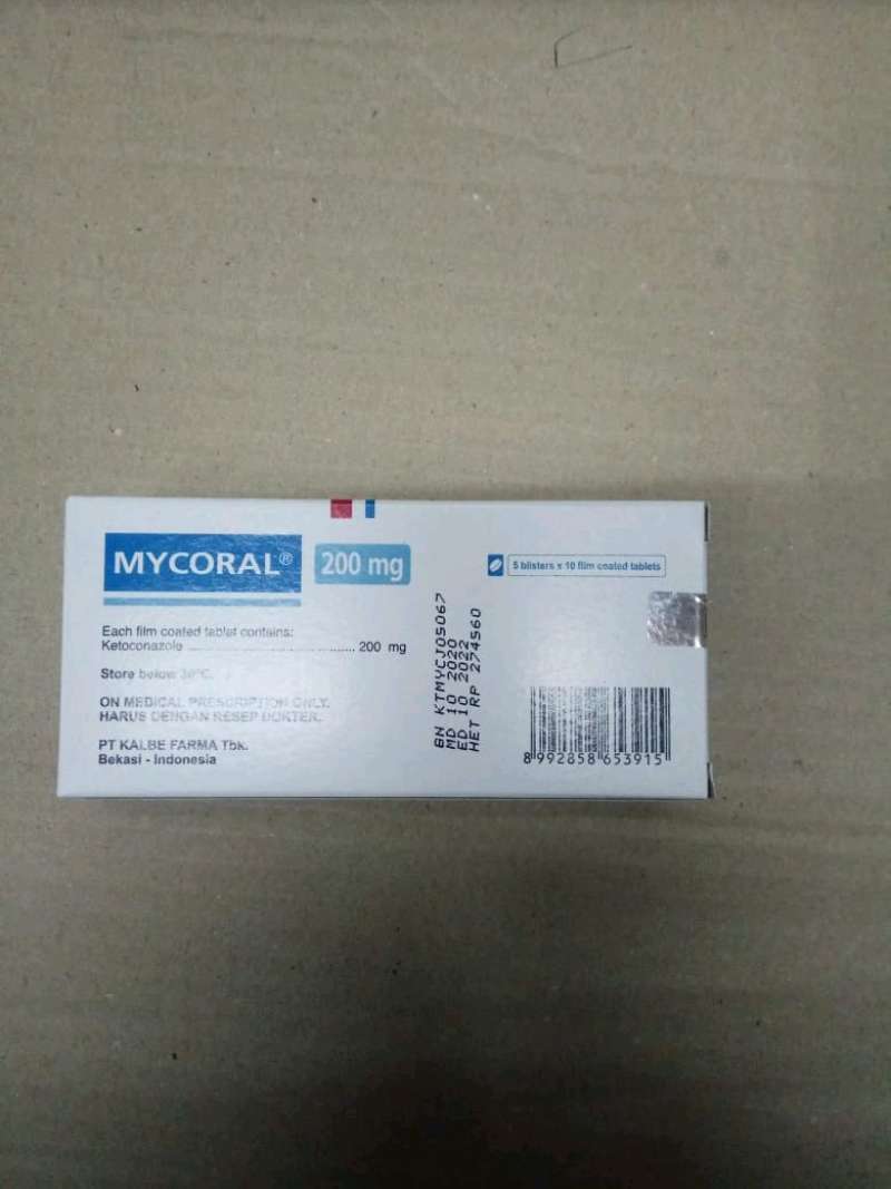 Jual obat gatal atau jamur mycoral tablet original box di Seller Cilla ...