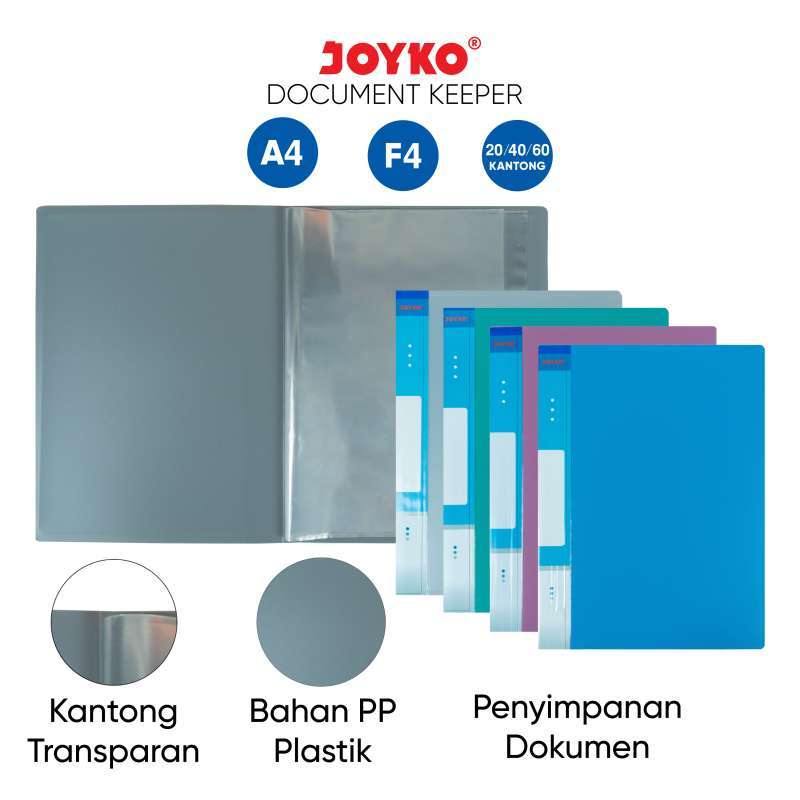 Jual Document Keeper Clear Holder Map File Dokumen Folder Joyko DK ...