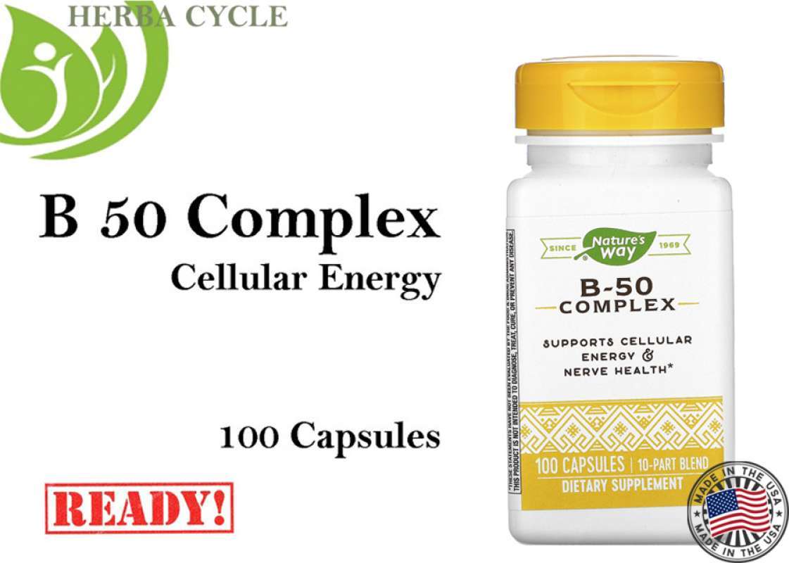 Jual Nature's Way B 50 Complex Energi & Saraf Suplemen Kesehatan ...
