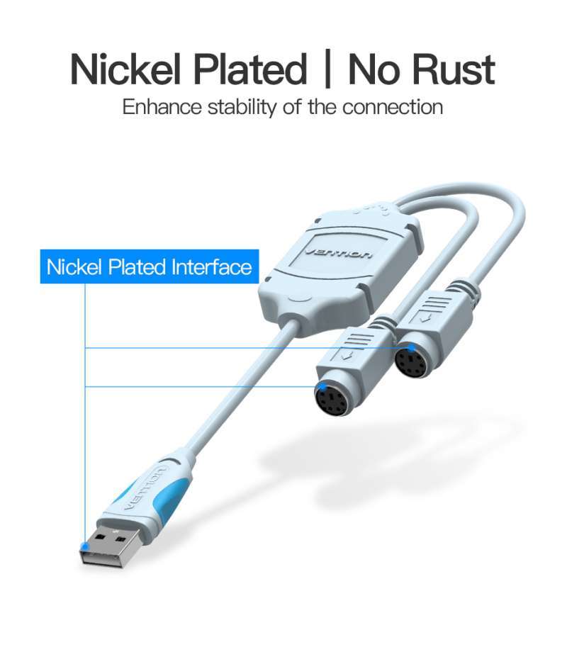 Jual Vention Usb To Ps/2 Converter Adapter For Mouse And Keyboard Di ...