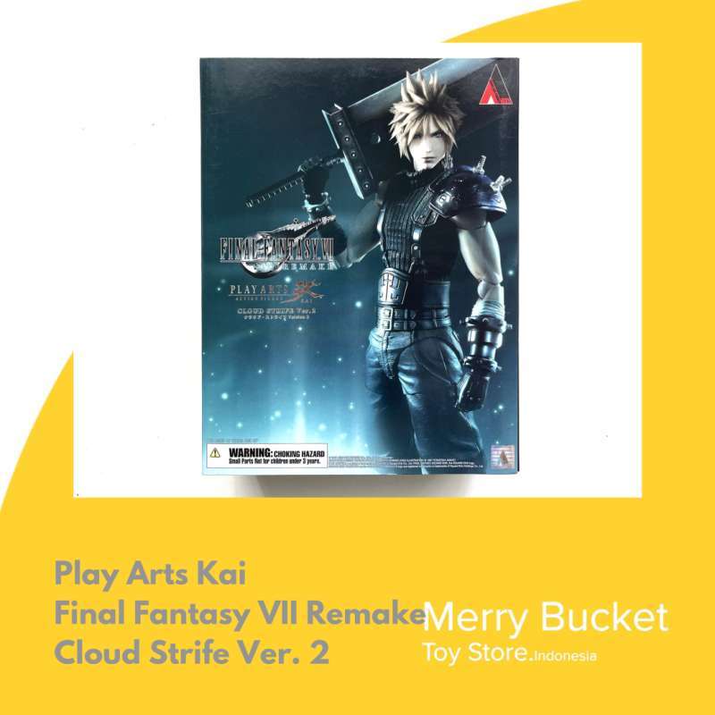 Jual Play Arts Kai Final Fantasy VII Remake Cloud Strife Version 2 ...