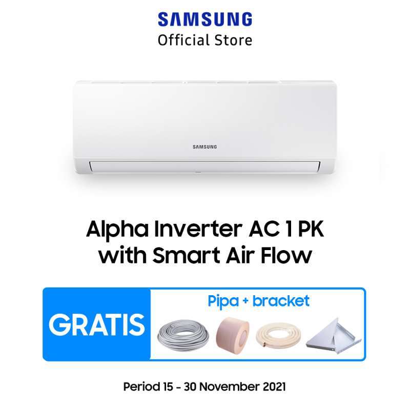 Jual Samsung AR09AYHLAWKNSE Alpha Inverter AC Split [1 PK] + Pipa 5m ...