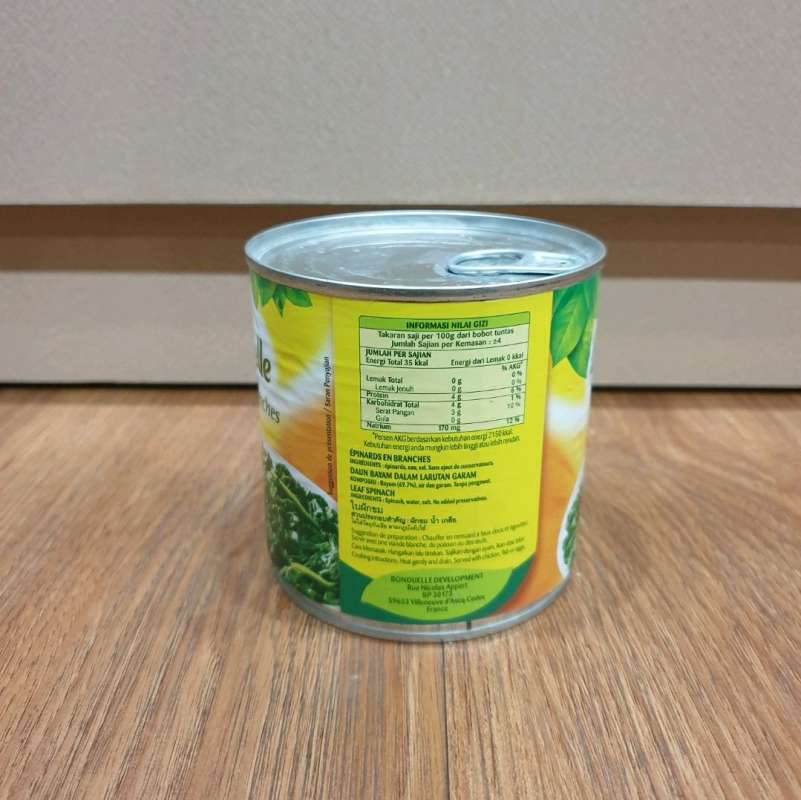 Jual Bonduelle Leaf Spinach Sayur Bayam Kaleng 380 Gr Di Seller ...