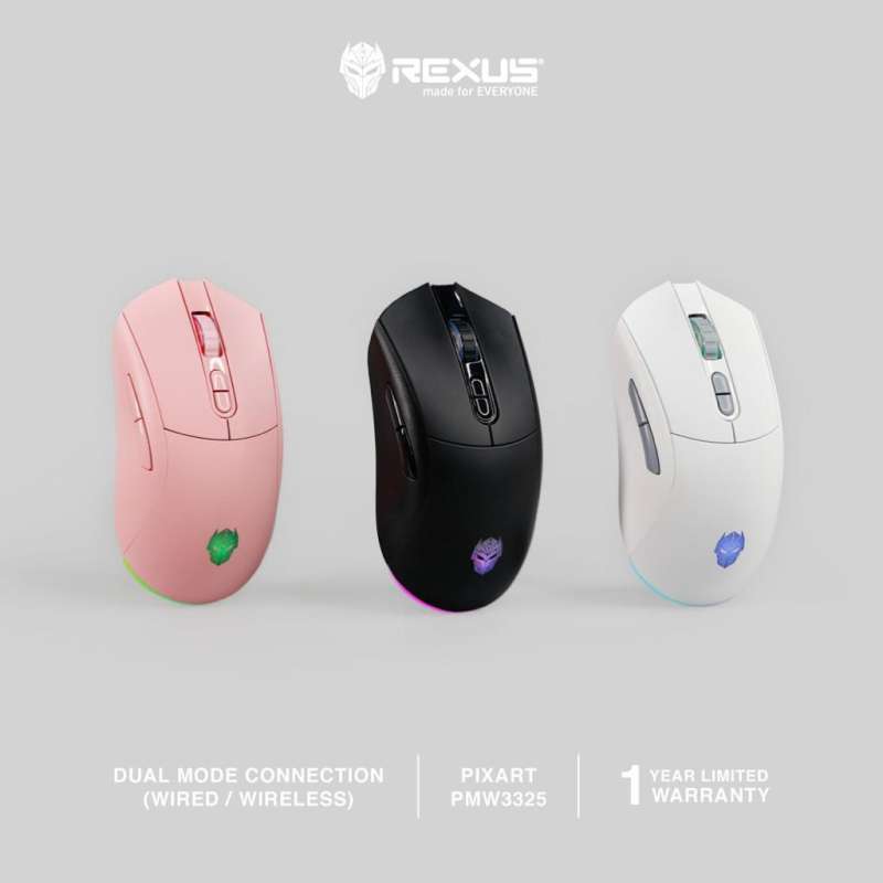 Jual Rexus Mouse Wireless Gaming Arka RX107 Dual Connection di Seller ...