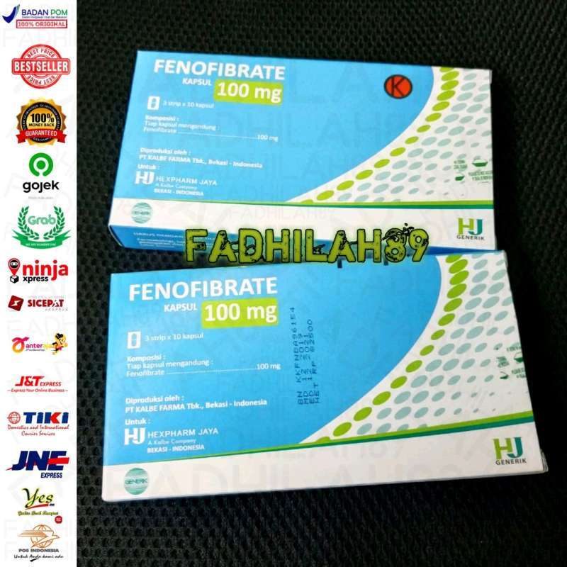 Jual Fenofibrate 100 Mg Box (30 Kapsul) - Obat Kolesterol Di Seller ...