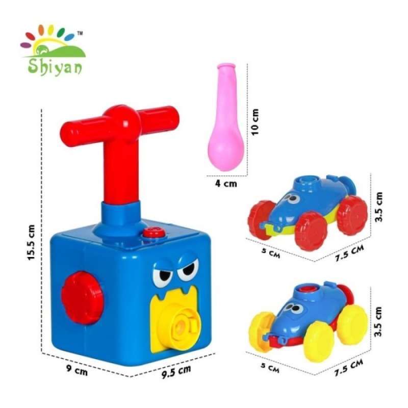 Jual Mainan Anak Air Ballon Powered Car Mobil Balon Angin Jalan Sendiri ...