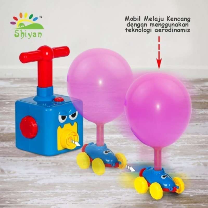 Jual Mainan Anak Air Ballon Powered Car Mobil Balon Angin Jalan Sendiri ...