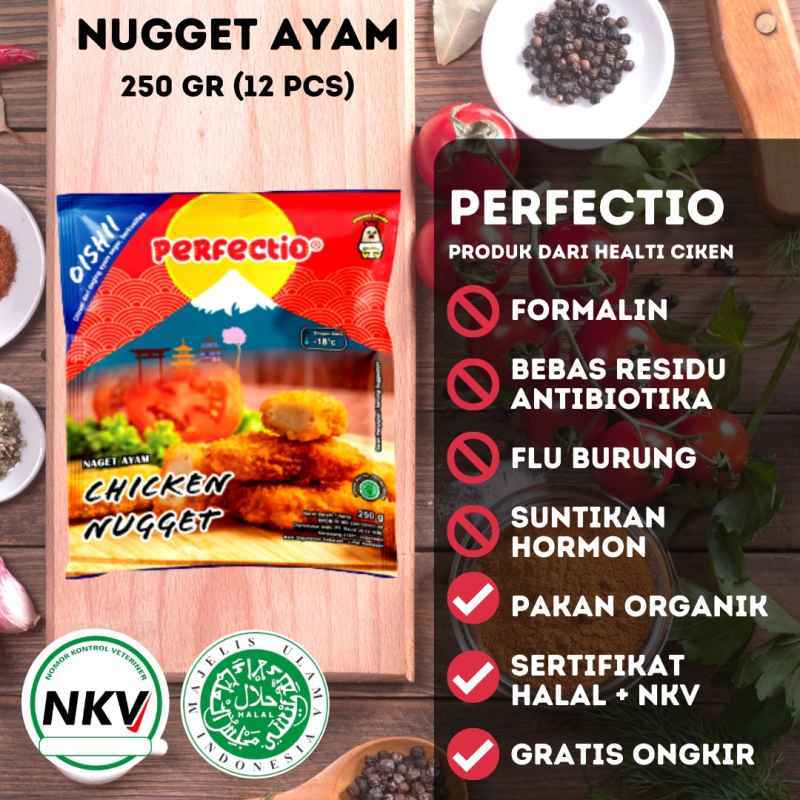 Promo NUGGET AYAM SEHAT HALAL PERFECTIO 250 GRAM 12 POTONG Diskon 4% di ...
