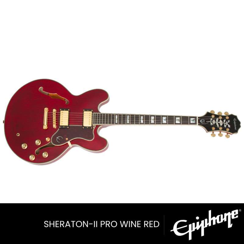 Jual Epiphone Sheraton-II PRO - Wine Red Electric Guitar di Seller ...