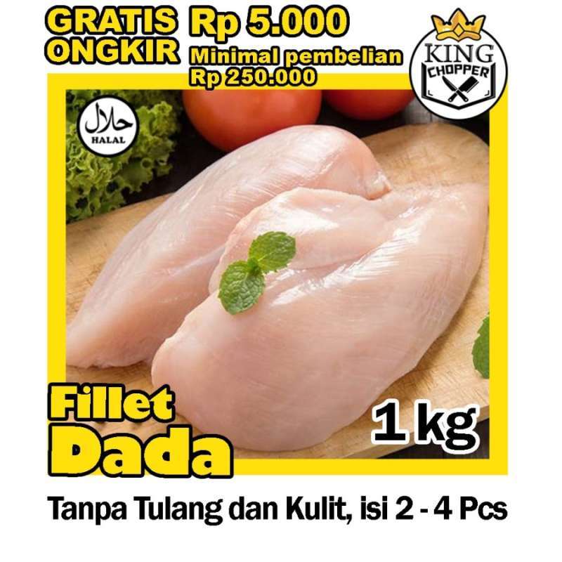 Jual DADA AYAM FILLET TANPA KULIT FROZEN FRESH SEGAR FILET DAGING ...