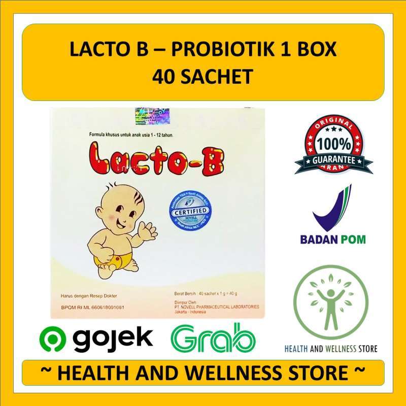 Jual LACTO B LACTO-B 1 BOX 40 SACHET PROBIOTIK DIARE BAB ANAK BPOM di ...