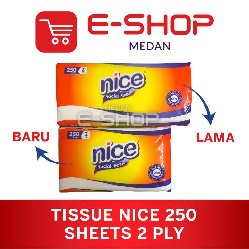 Promo tisu Tissue NICE facial tissue 250 sheets 2ply kemasan baru ...